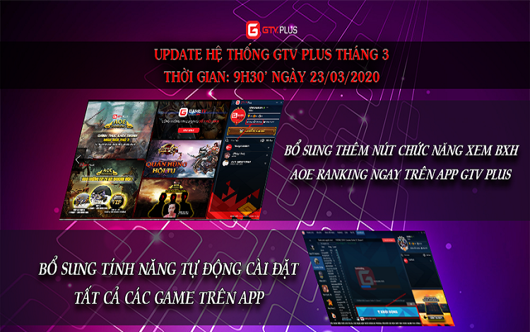 GTV Plus: Update tháng 3 thả ga đánh xếp hạng | Mạng xã hội eSports số ...