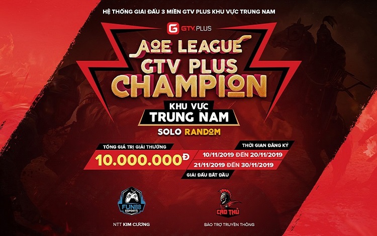 GTV PLus chính thức công bố giải đấu AoE GTV Plus Champion khu vực ...